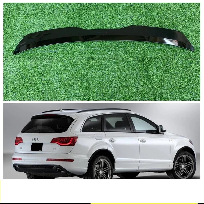 Rear Roof Lip Spoiler For Audi Q7 4L S-Line MX Rear Wing Extension ABS ...