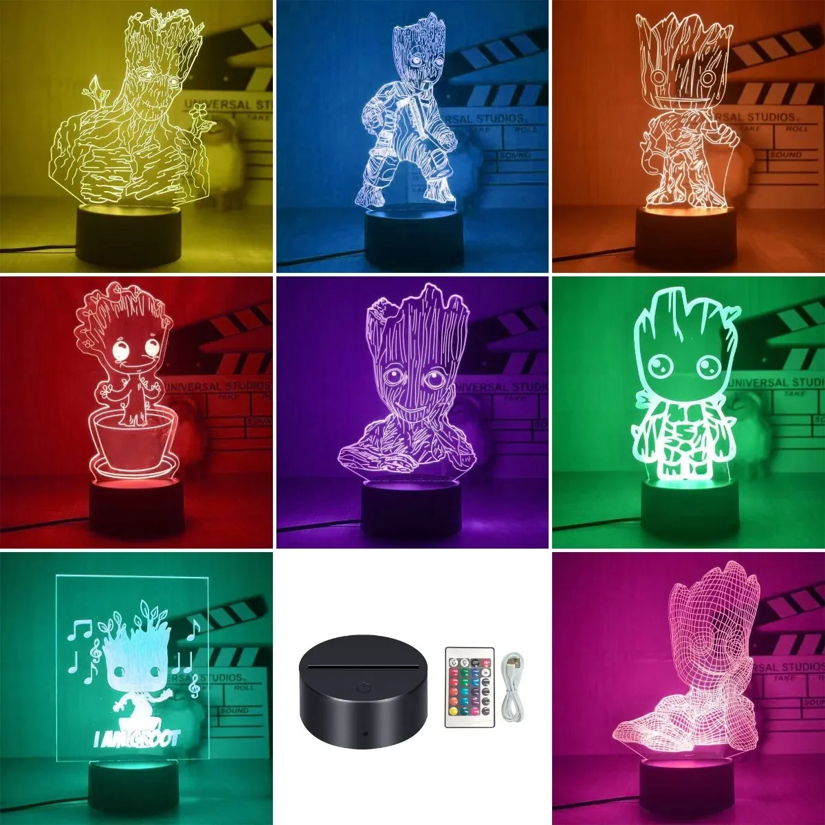 Tree-Man-Groot-3D-Led-Night-Light-Action-Figures-Marvel-Groot-Table ...