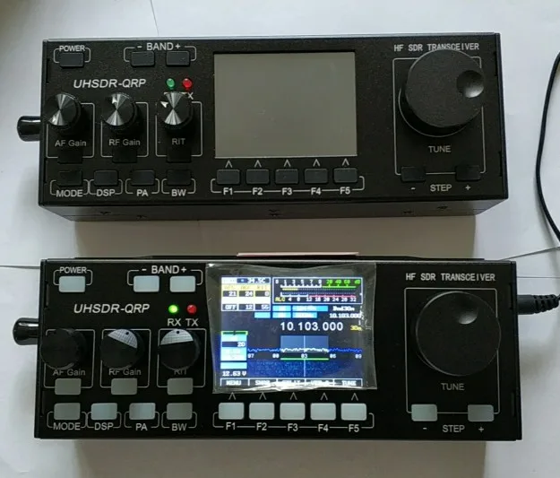 MCHF V0.6.3 HF SDR Transceiver QRP Transceiver amatorski Ham Radio (przezroczyste/czarne guziki ...