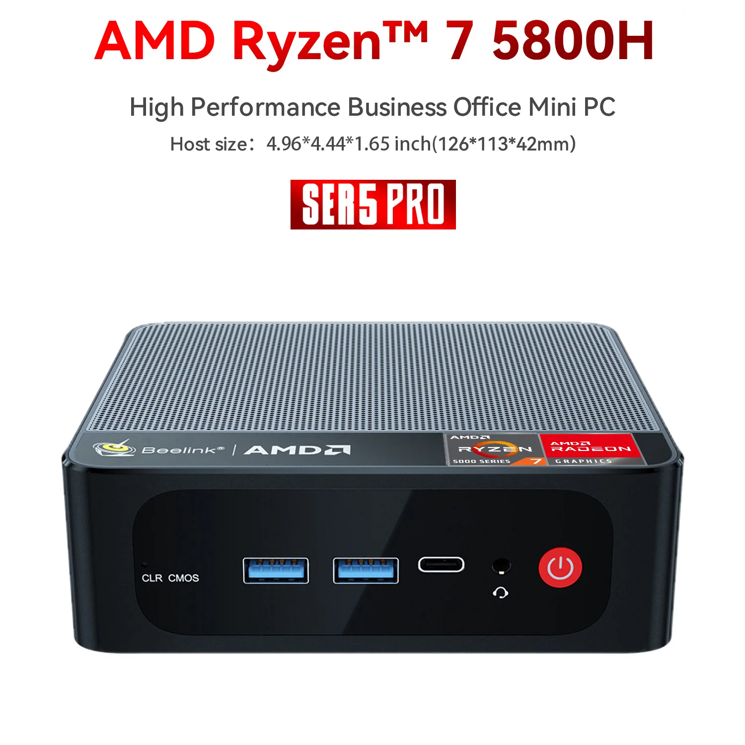 Beelink Ser4 Ryzen 7 Amd 4800u Radeon 8 Core Graphics Windows 11 Mini ...