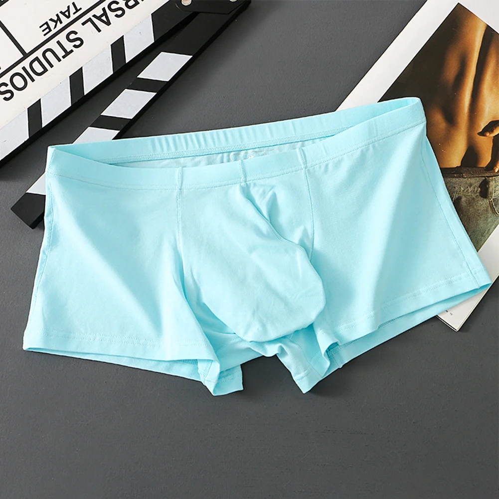 Men-Ice-Silk-Boxer-Briefs-Big-Bulge-Pouch-Shorts-Trunks-Solid-Color ...