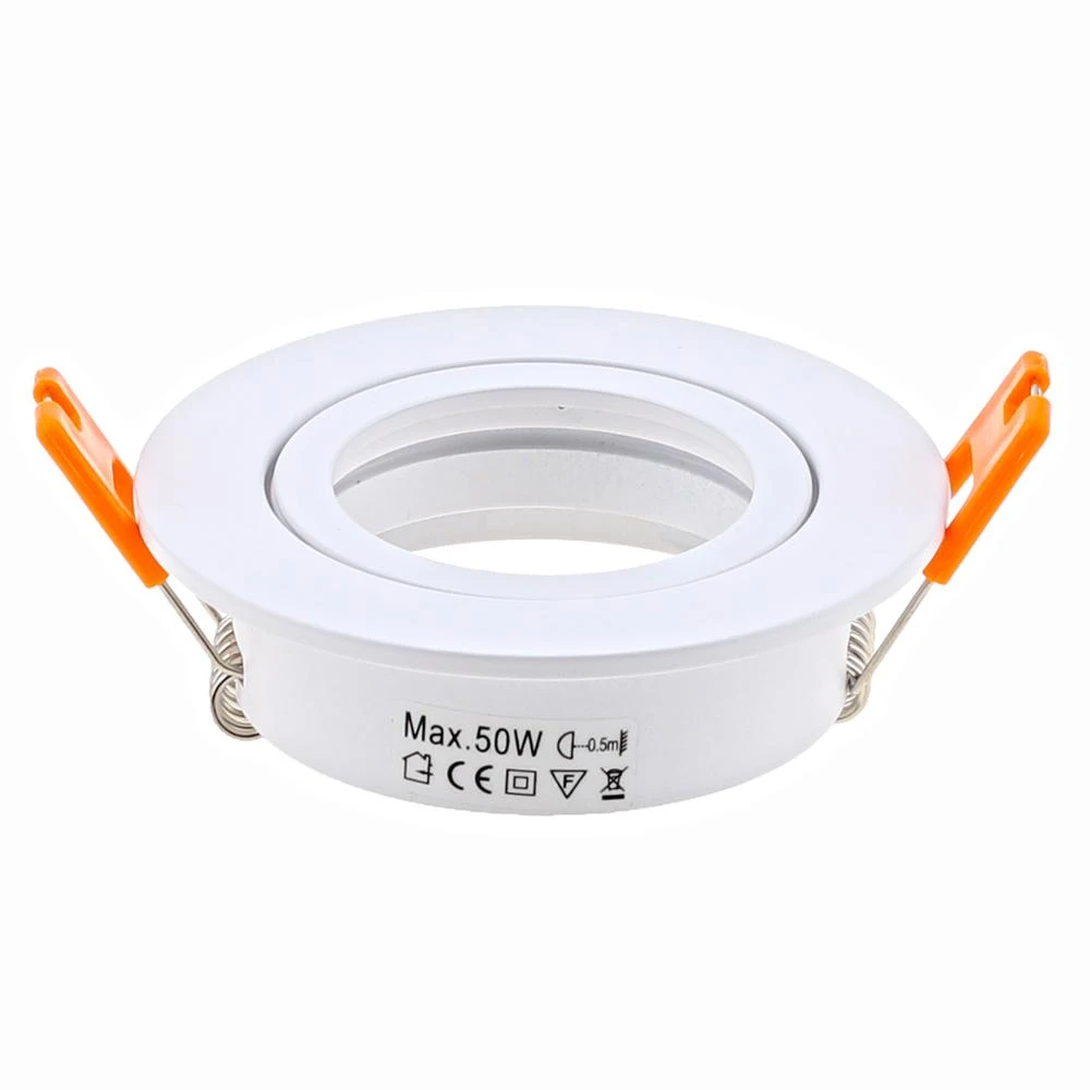 Aluminum Round White Led Downlight Led Spot Light Frame Holders Mr16 ...