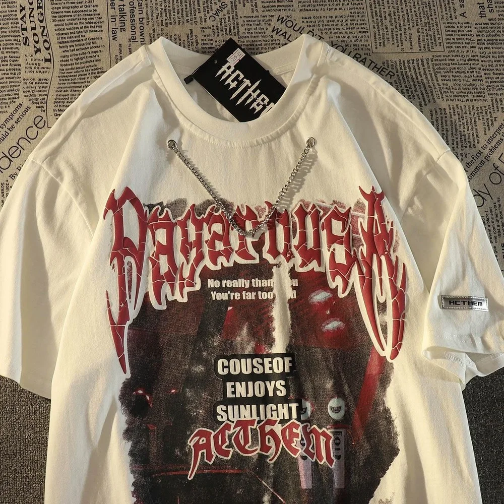 Cool-Chain-Y2K-Vintage-Letter-Graphic-T-Shirts-Hip-Hop-Harajuku ...