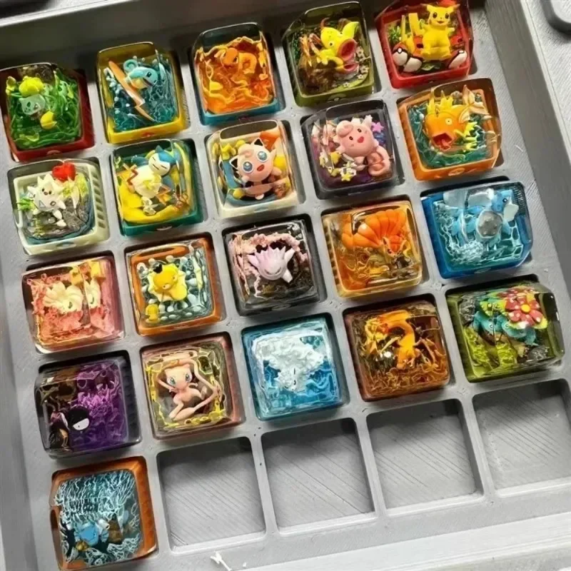 Pokemon-Gengar-Pikachu-Charizard-Eevee-Custom-Resin-Micro-Transparent ...