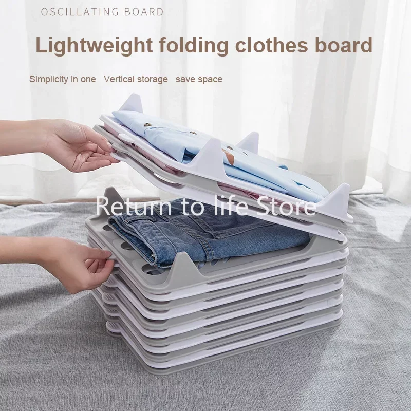 T-Shirt-Folder-Board-Wardrobe-Cloth-Stackable-Organizer-Easy-Tray ...
