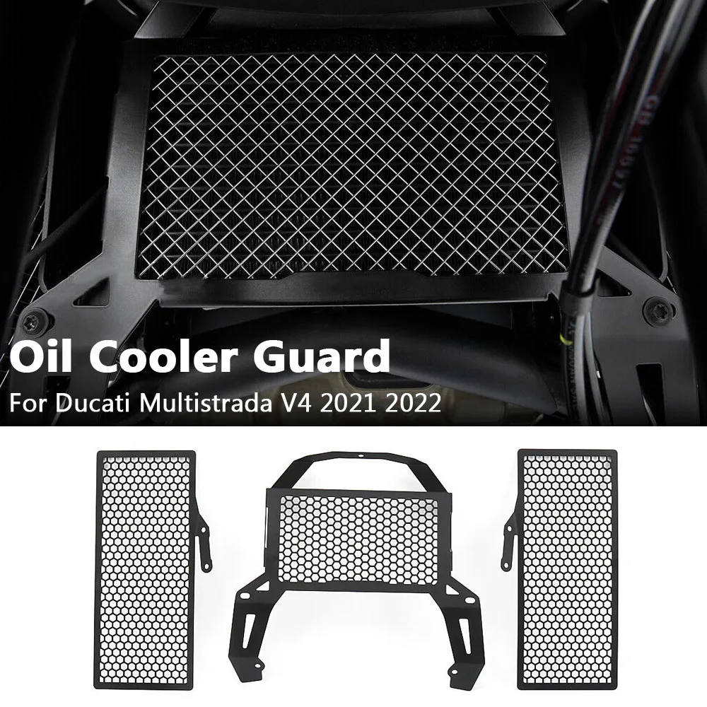 Motorcycle-Accessories-Black-Radiator-Grill-Cover-Protector-Oil-Cooler ...