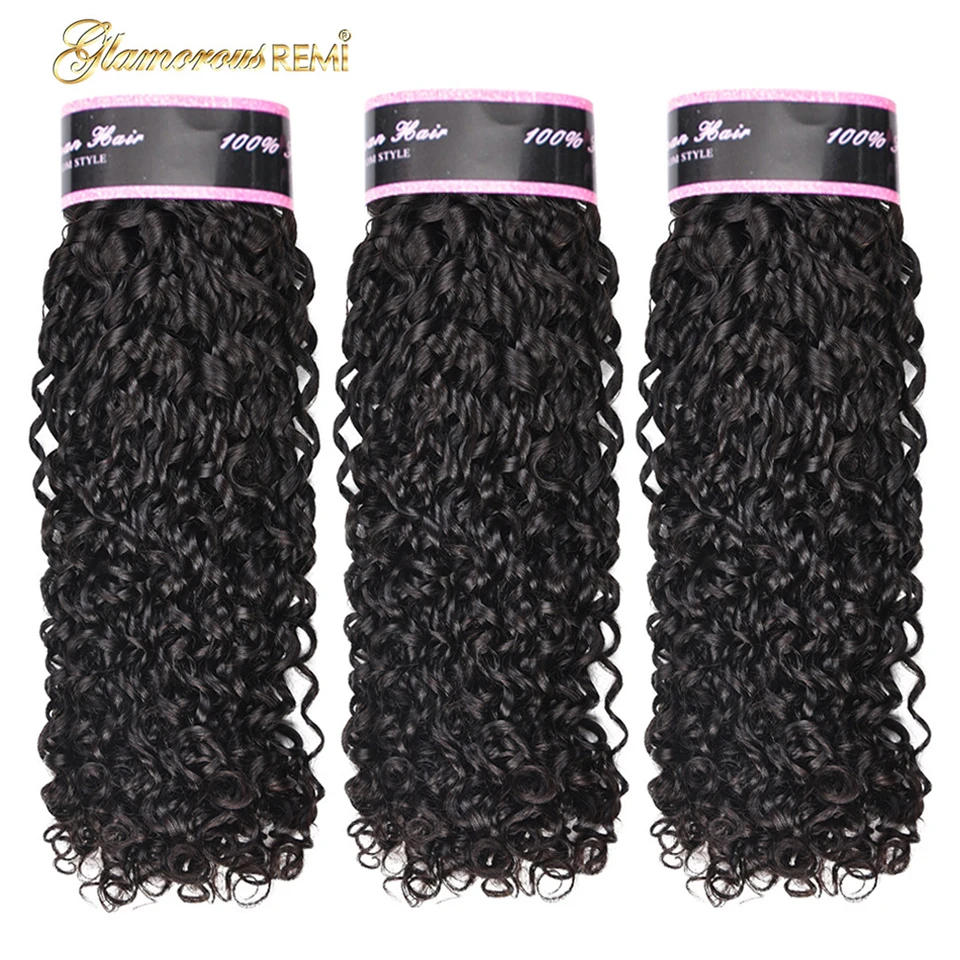 Double Drawn Human Hair Weft Flexi Rod Curls Funmi Hair Bundles 1 3 4 ...