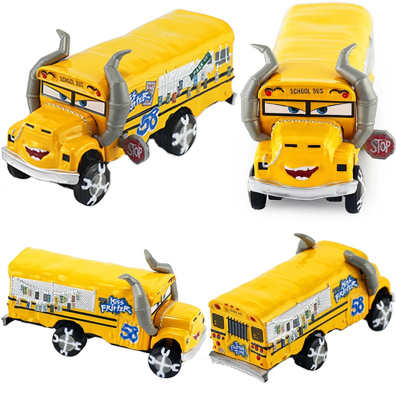 Disney Pixar Cars 2 3 Diecast Miss Fritter Lightning McQueen Metal ...