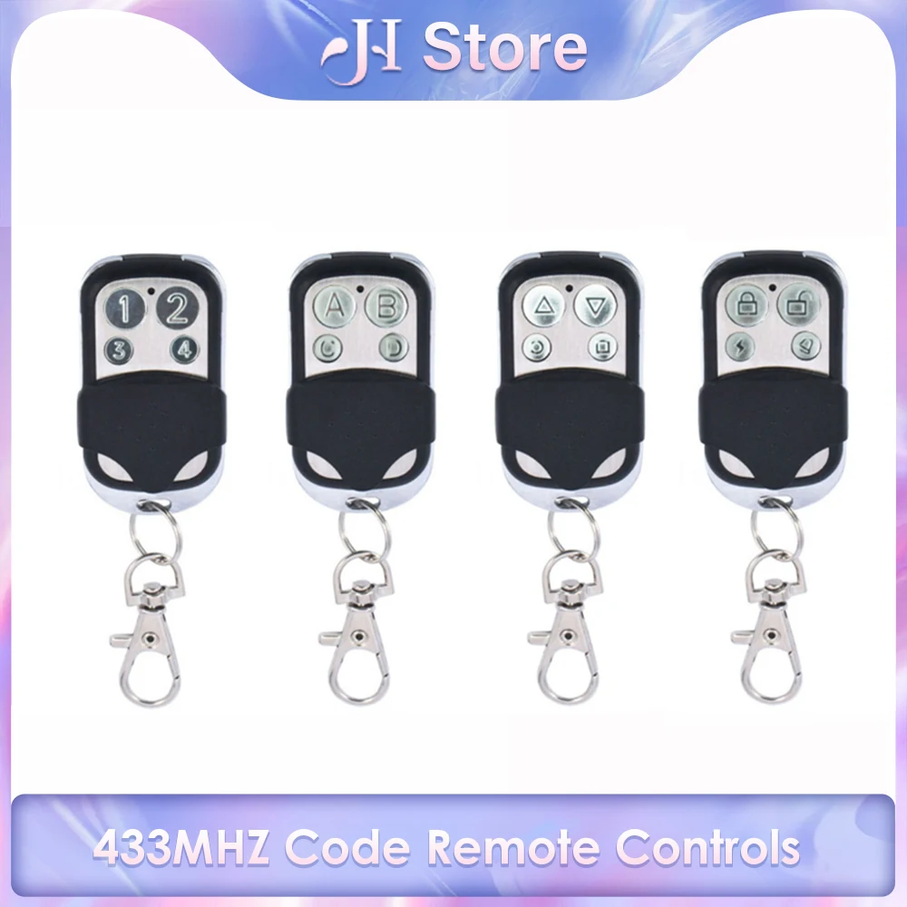 433MHZ Clone Fixed Learning Code Remote Controls Duplicator Key Fob Distance Controller Electric ...