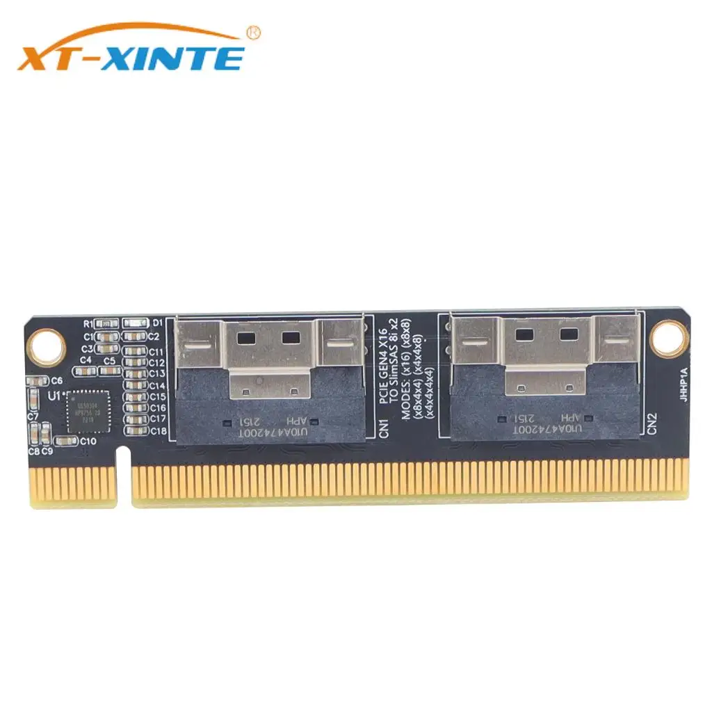 PCIe-4-0-x16-to-4-Ports-NVMe-compatible-Expansion-Card-PCI-E-Gen4-3 ...
