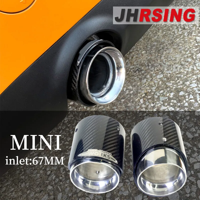 1-Piece-Blue-Black-Silver-Carbon-Fiber-Muffler-Pipe-Fit-for-Mini-Cooper ...