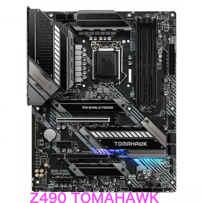 MSI MAG Z490 TOMAHAWK Desktop Motherboard 128GB LGA 1200 DDR4 ATX ...