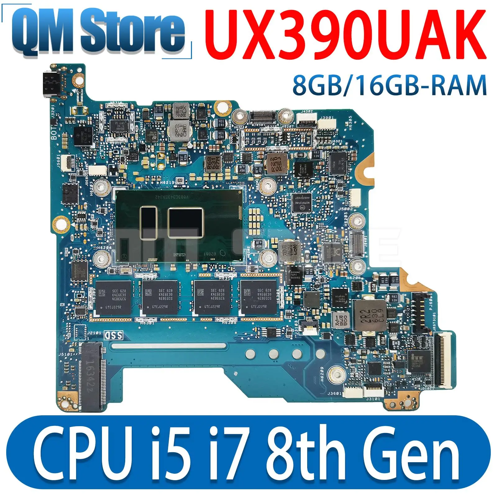 UX390UAK-Notebook-Mainboard-For-ASUS-Zenbook-UX390U-UX390UA-Laptop ...