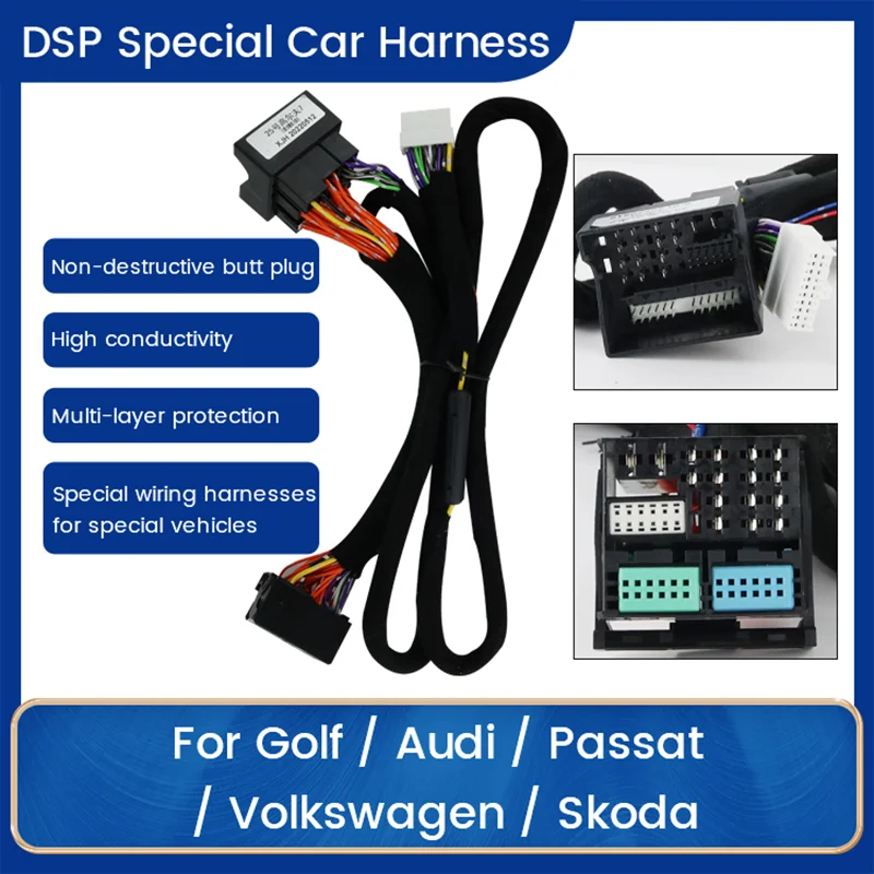 Automotive-DSP-Dedicated-Extension-Cable-Plug-And-Play-For-Golf-Audi ...