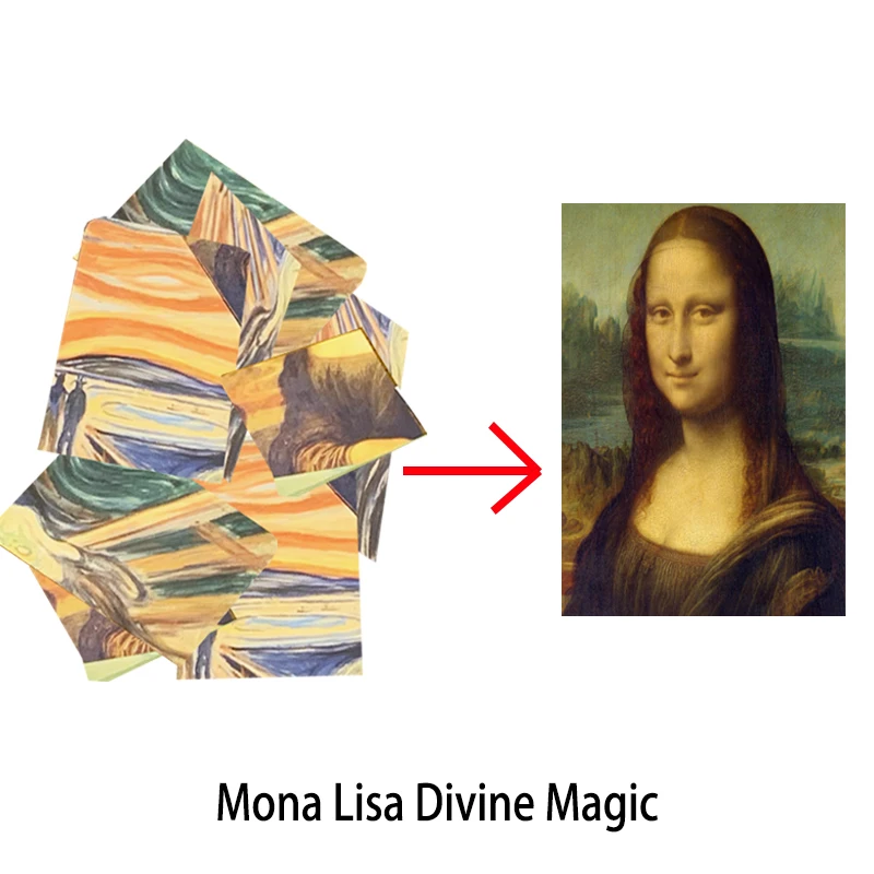 Mona Lisa Card Magic Tricks Divine Magic Funny Magie Card Magic Show ...