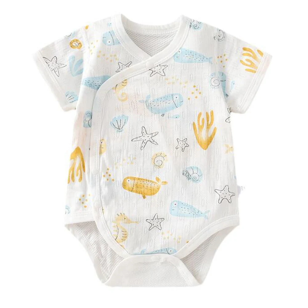 Newborn-Baby-Clothes-Girl-Summer-Cotton-Short-Sleeve-Baby-Boy-Bodysuit ...