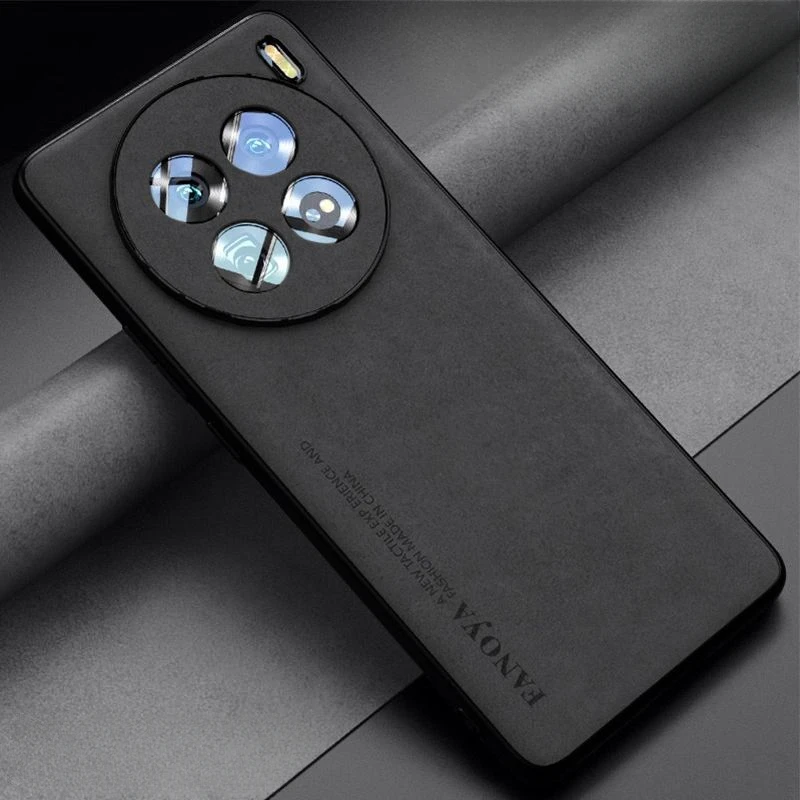 Premium Skinsheep Leather Shockproof Matte Phone Case with TPU Bumper ...