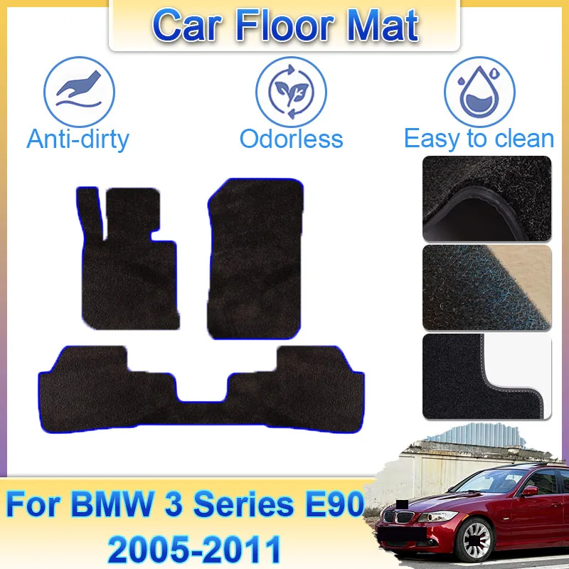 For BMW 3 Series E90 E91 2005~2011 Car Floor Mats Dirt-resistant ...