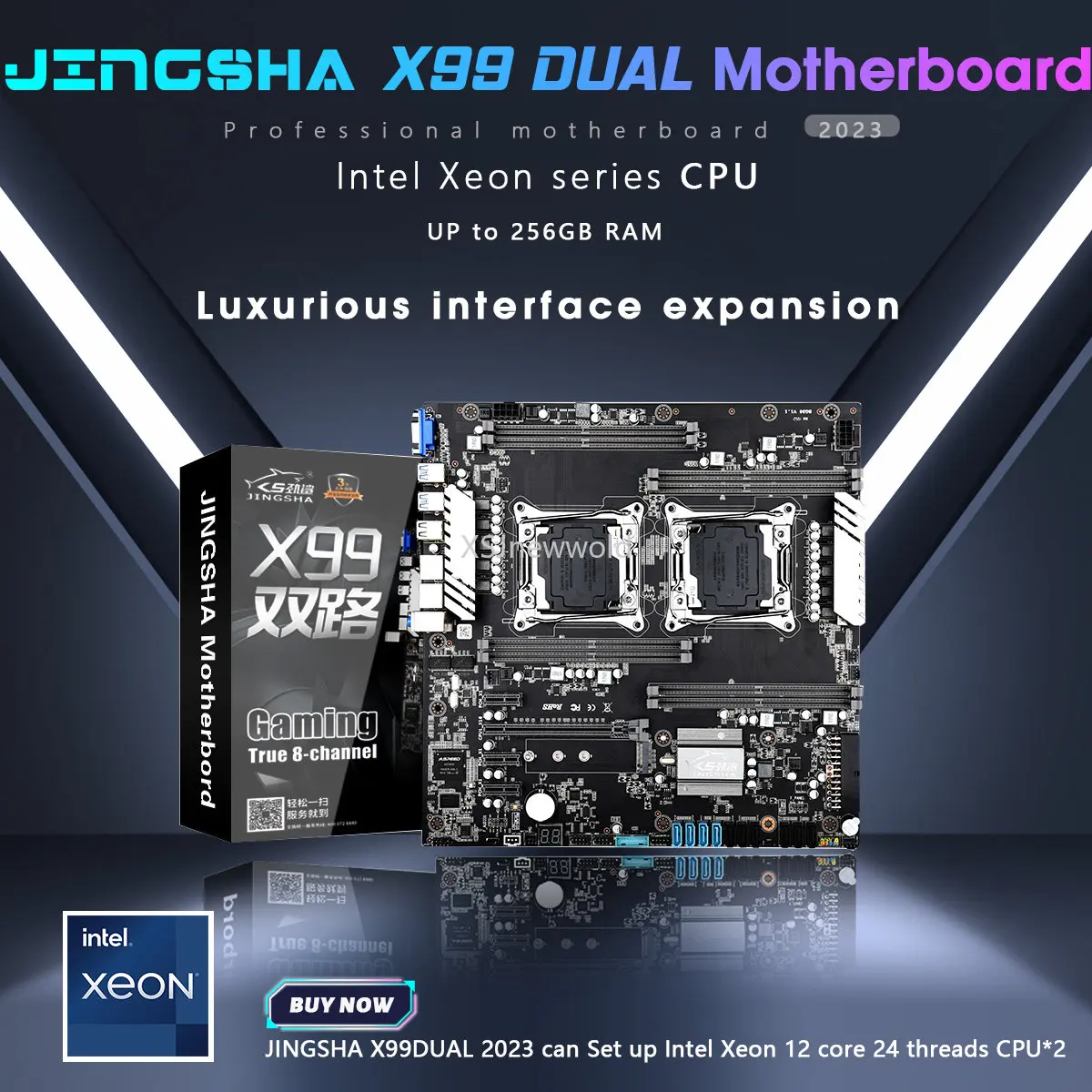 X99-Dual-CPU-Motherboard-Socket-LGA-2011-3-Motherboard-10-SATA-Port-for ...