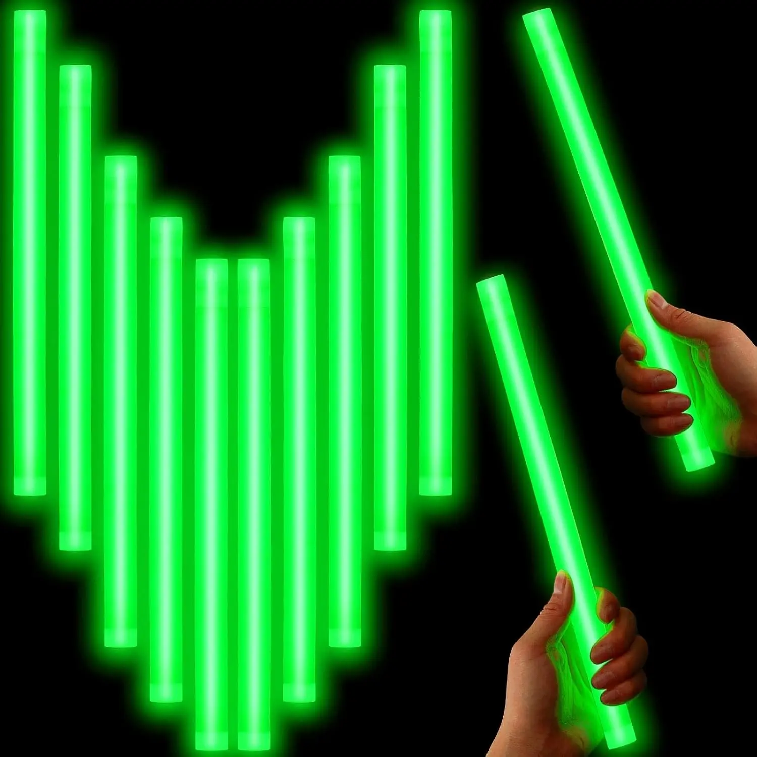 10pcs 6Inch Glow Stick Chemical Light Stick Industrial Grade Glow ...