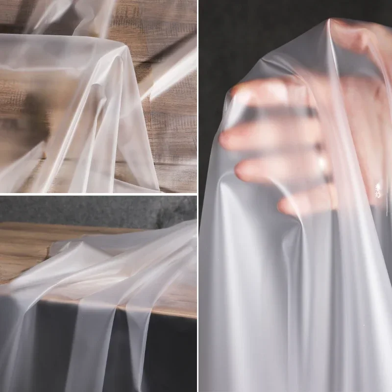 Matte 0.2mm Semi Transparent Waterproof TPU Fabric Clothing Designer ...