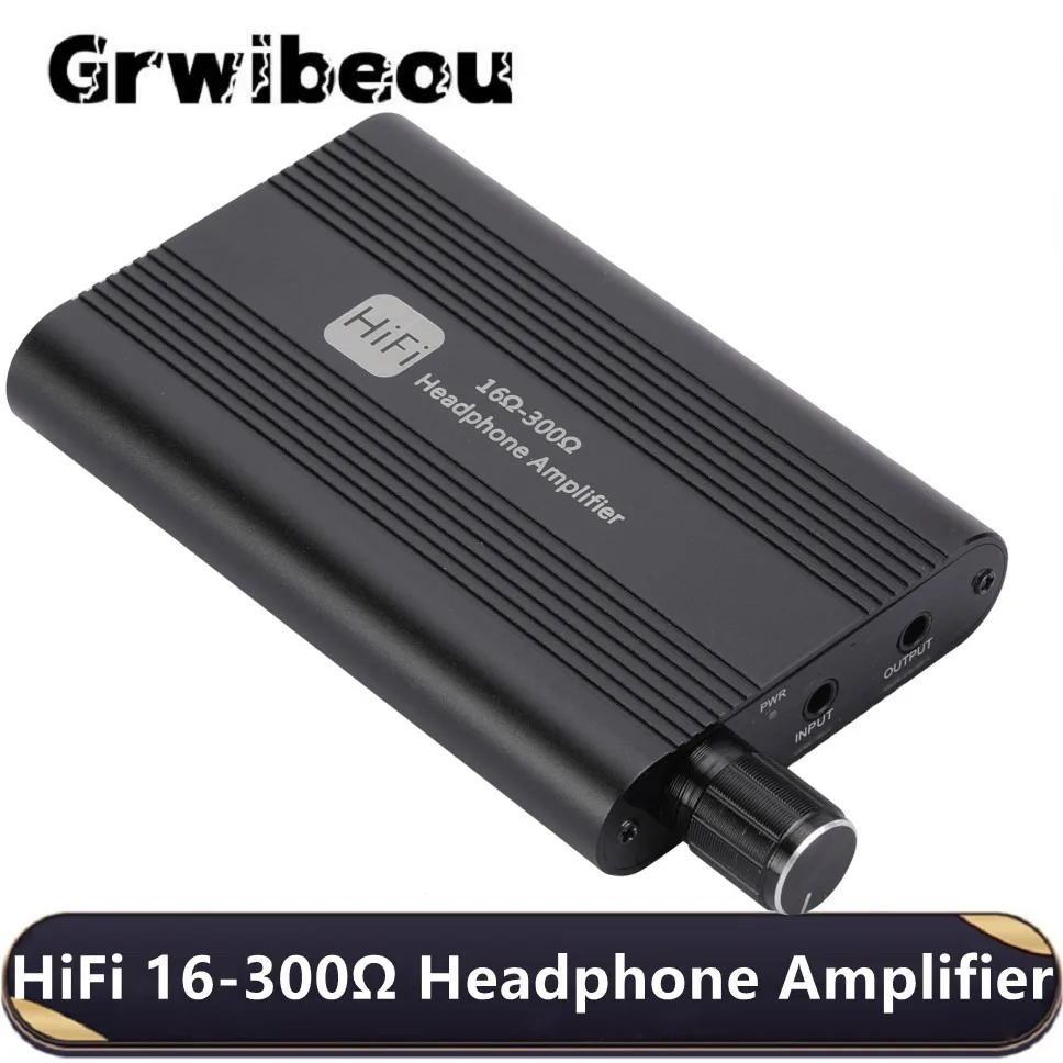Grwibeou HiFi Headphone Amplifier Headphone Amplifier 3.5mm Stereo ...