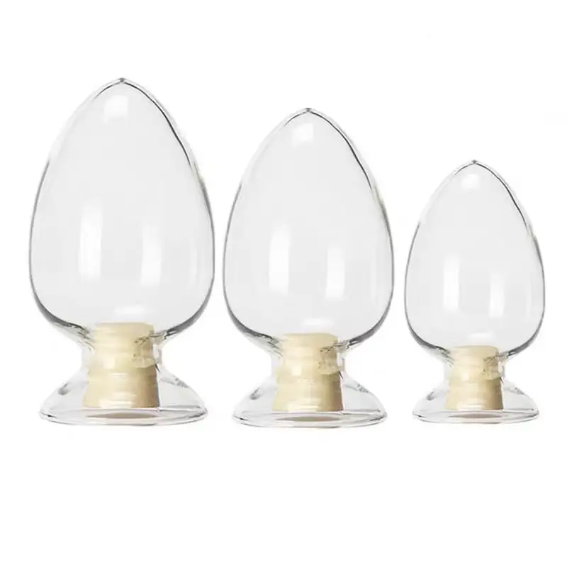 Glass seed bottle Cone shaped chicken heart bottle 125 250 500ml Sample ...