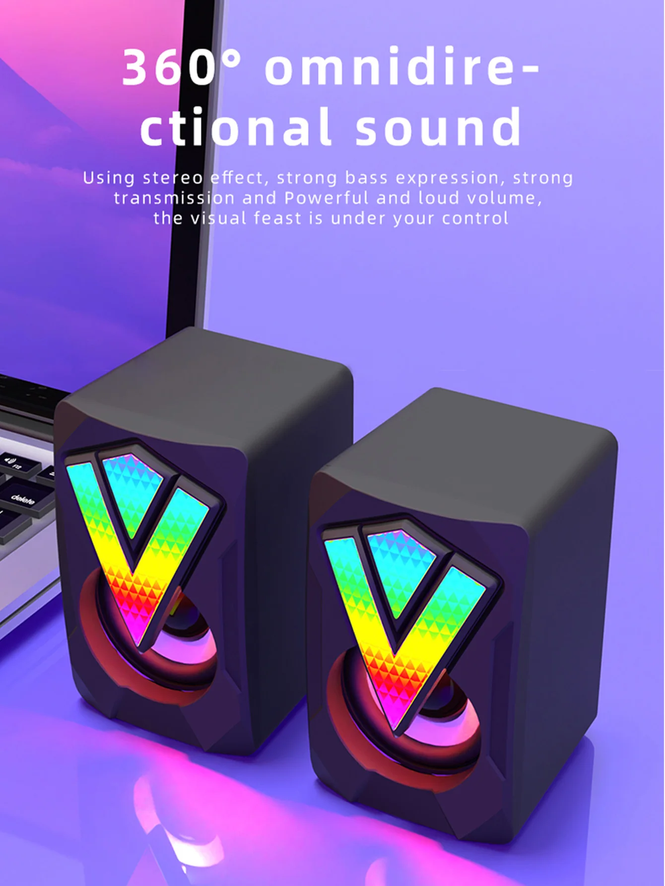 Subwoofer-Stereo-Surround-Music-RGB-Gaming-Speakers-Sound-Bar-For ...