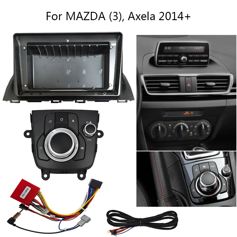 9-Android-Car-Radio-Dash-Panel-Fascia-For-MAZDA-3-Axela-2014-Auto ...