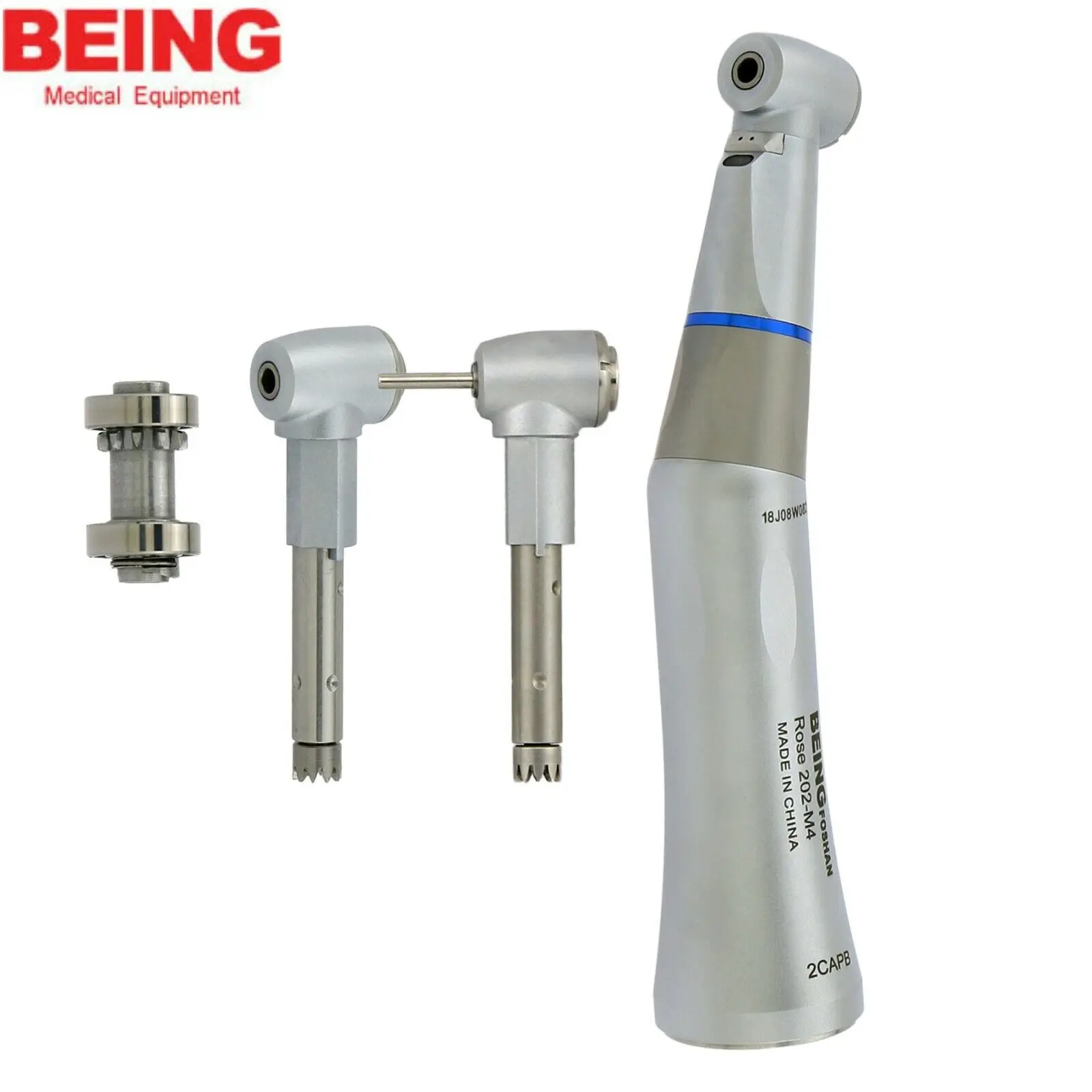 BEING Dental INTRAmatic Fiber Optic Contra Angle Handpiece Rose 202CAPB ...