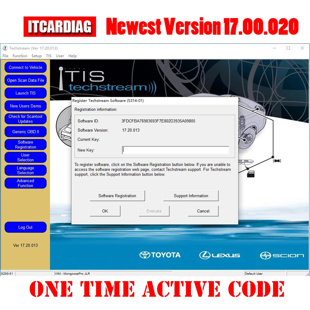Newest Version 2022 For Toyota Tis Techstream 17.00.020 Software Link ...