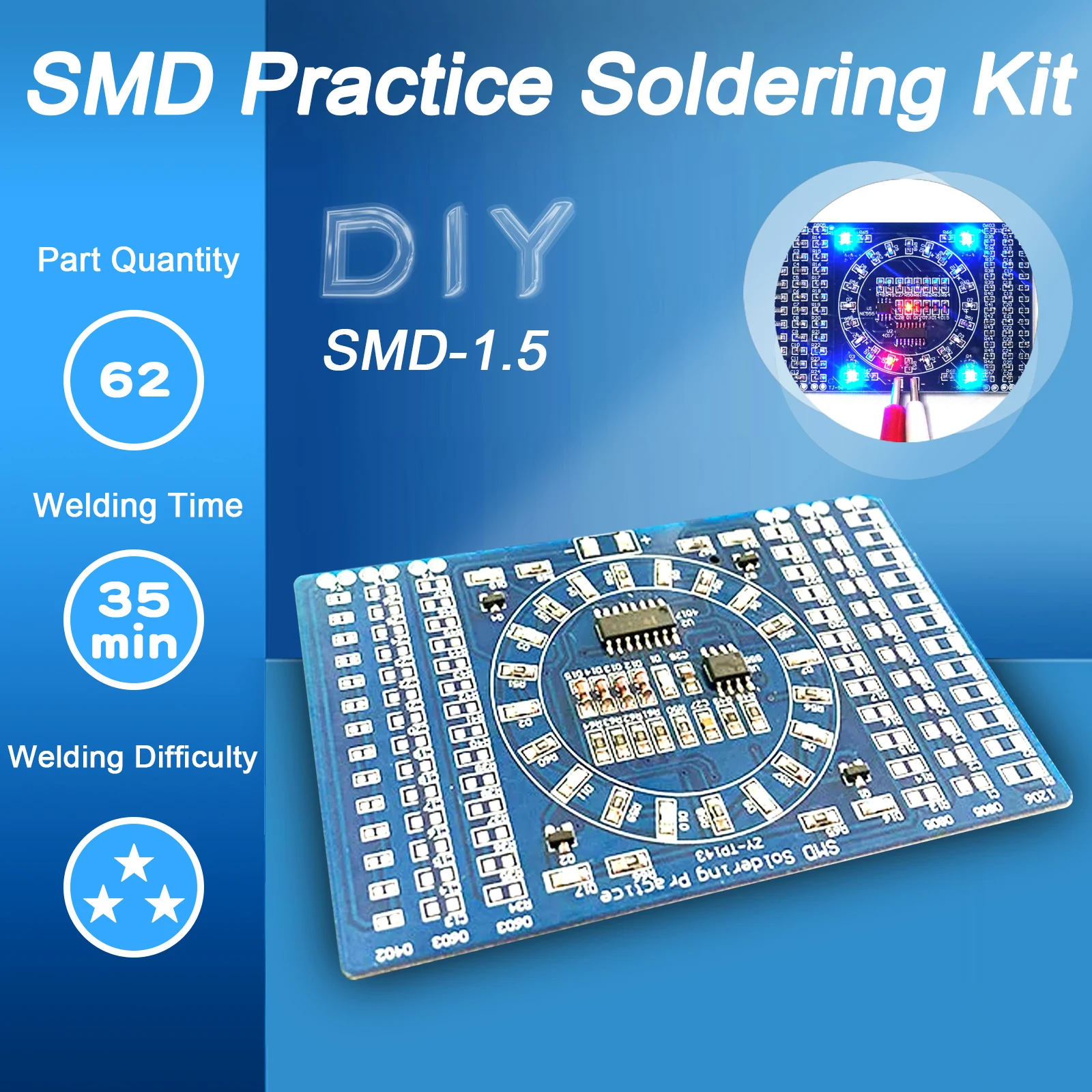 DIY-PCB-Circuit-Boards-Kits-Kits-B-sicos-de-Solda-LED-Electronics-SMT ...