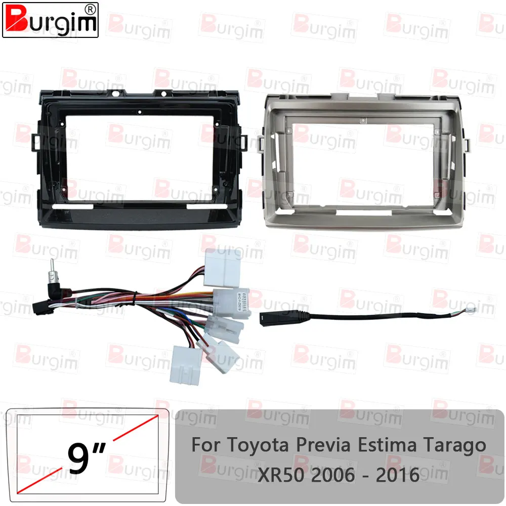 Car-Radio-Fascias-Frame-For-Toyota-Previa-Estima-Tarago-XR50-2006-2016 ...