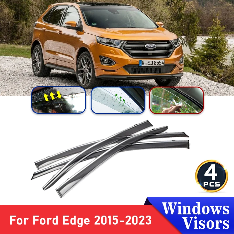 Car-Side-Window-Deflectors-For-Ford-Edge-2023-2015-2016-2017-2018-2019 ...