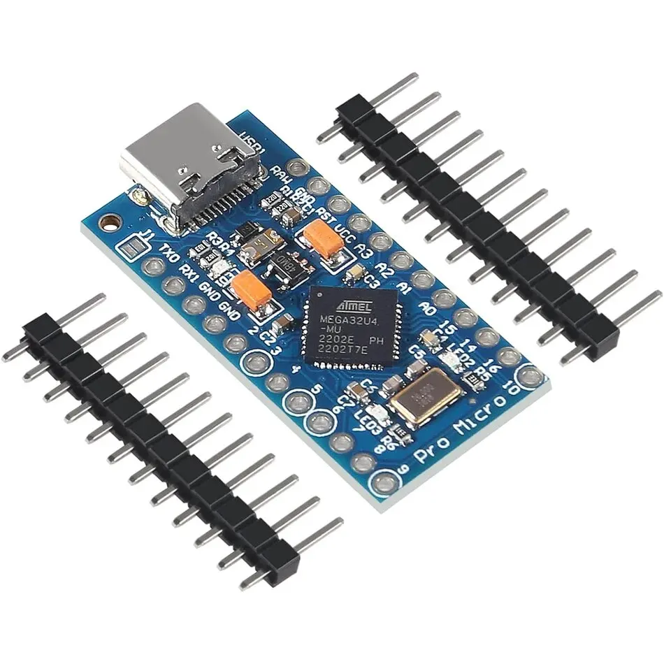 Placa-de-M-dulo-Pro-Micro-ATmega32U4-Compat-vel-com-Arduino-2-pinos-de ...