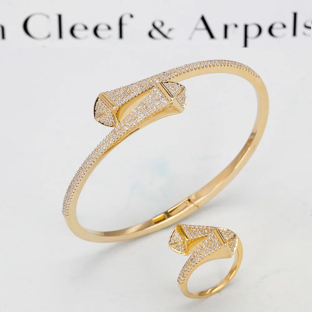 Luxury-Trendy-Saudi-Arabia-Bangle-Ring-Jewelry-Sets-Zircon-Bracelet-For ...