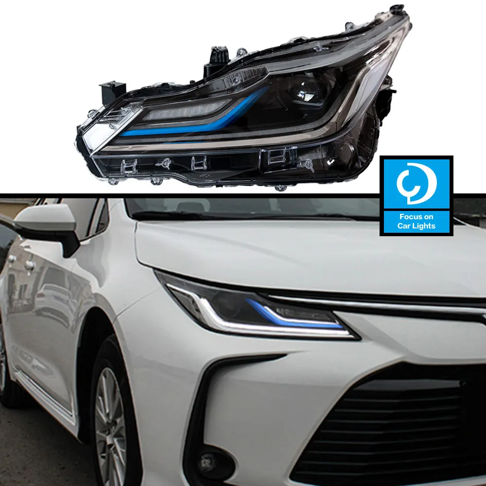Auto-Headlight-Front-For-2019-2021-Toyota-Corolla-LED-headlight-Blue ...