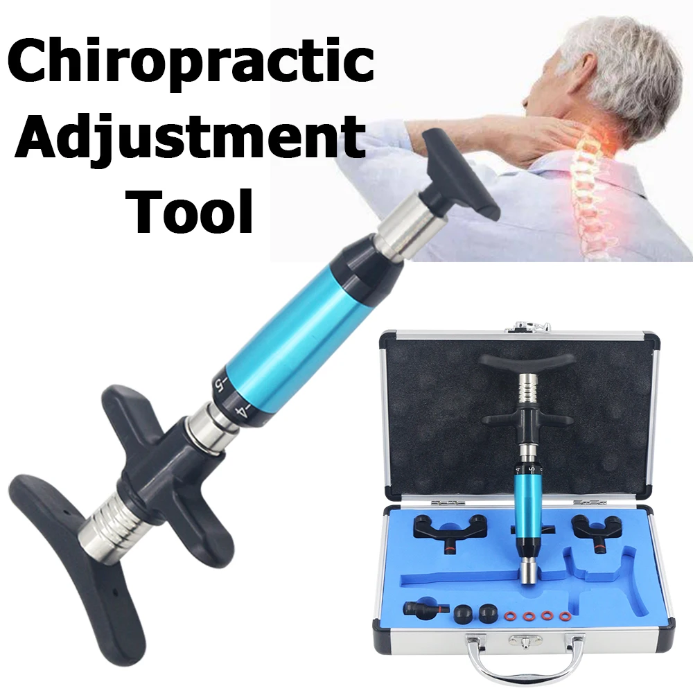 Manual Chiropractic Adjusting Tool 4 heads Correction Spinal Therapy ...