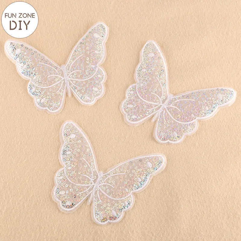 FZdiy-Butterfly-Sequined-Iron-on-Patches-for-Clothing-Sewing-Embroidery ...