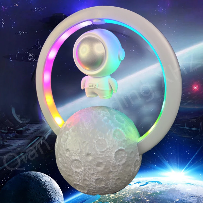 LED Spaceman Creative Night Light RGB Suspended Astronaut Bluetooth ...