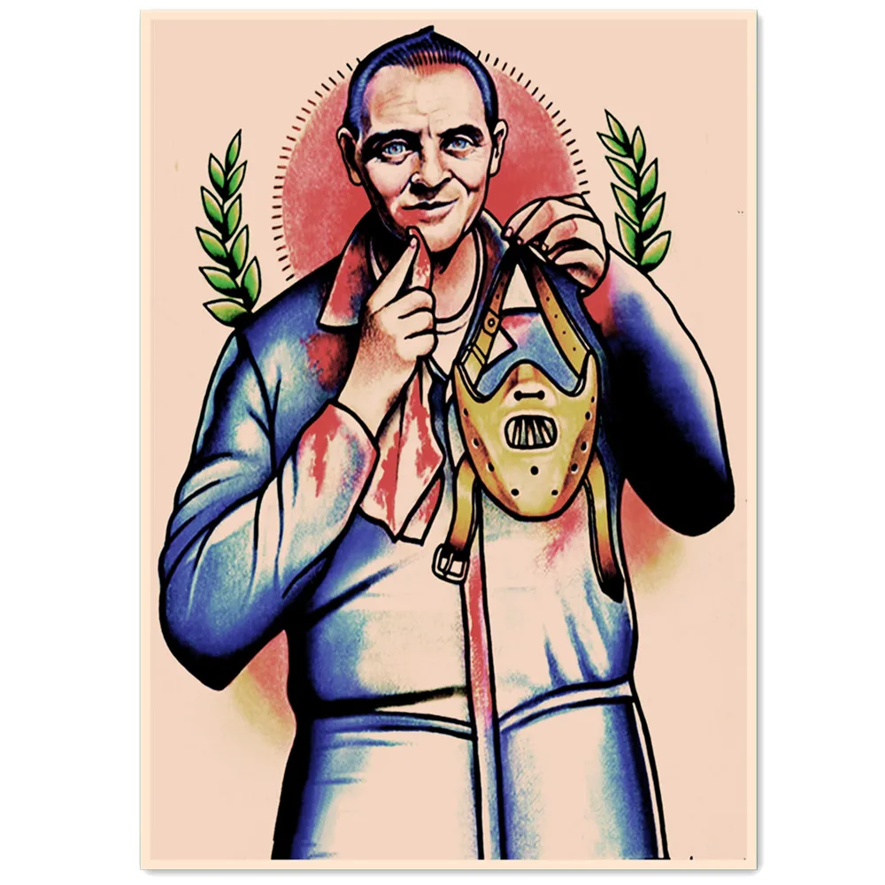 Cannibal-Tattoo-Wall-Art-Pictures-Movie-Posters-Prints-Retro-Kraft ...