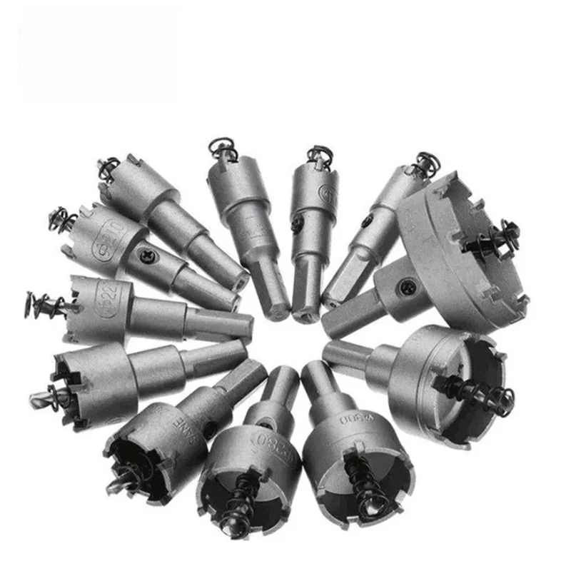 12-Piece-Metal-Hole-Saw-Drill-Bit-Set-15-50mm-TCT-Hardened-Medium-Grade ...