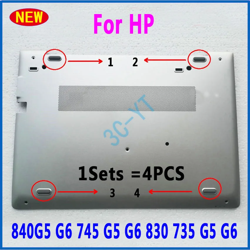 1-10PCS NEW Laptop Rubber Pad For HP 840G5 G6 745 G5 G6 830 735 G5 ...