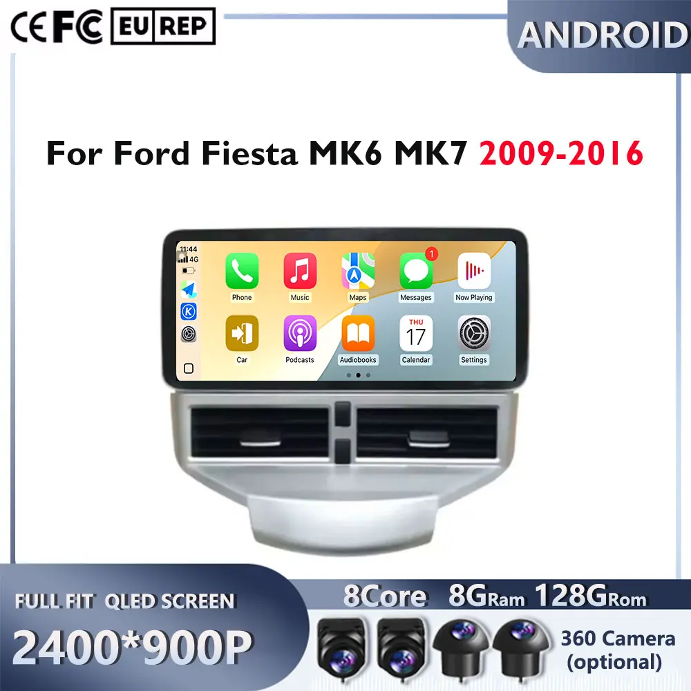 Wireless Carplay Android Auto For Ford Fiesta MK6 MK7 2009-2016 Car ...