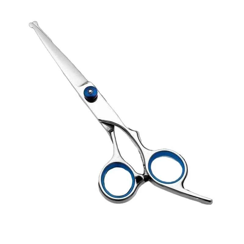 Stainless-Steel-Flat-Scissors-Sound-Head-Home-Barber-Scissors-Hair ...