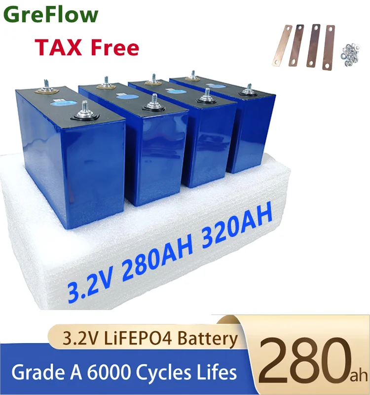 Grade-A-280Ah-8000cycle-Lifepo4-Lithium-LF280K-3-2V-320Ah-Prismatic-LFP ...