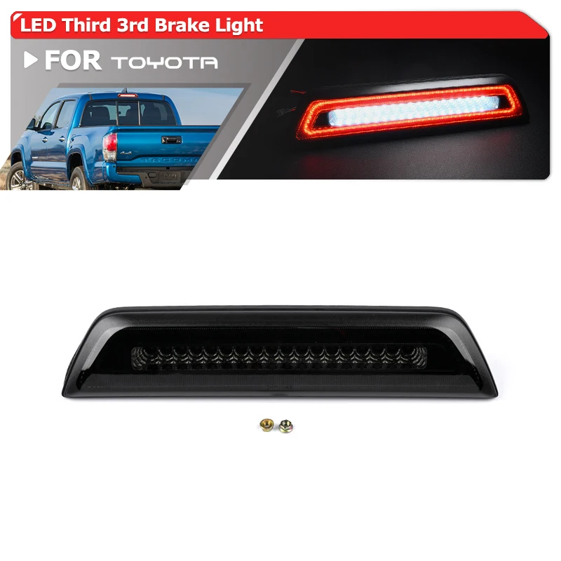 Euro Style Smoked 2-in-1 Led High Mount Center Third Brake Light Cargo ...