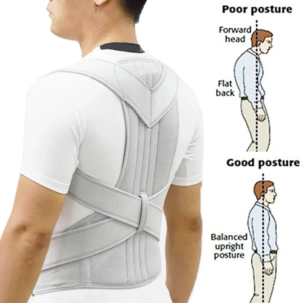 Adult-Universal-Back-Support-Adjustable-Back-Posture-Corrector-Back-Support-Stop-Bending-And ...
