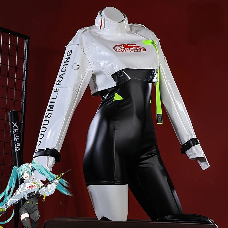 2022 Racing MIKU Cosplay Costume Racing Sexy Jumpsuit Suits Uniform ...