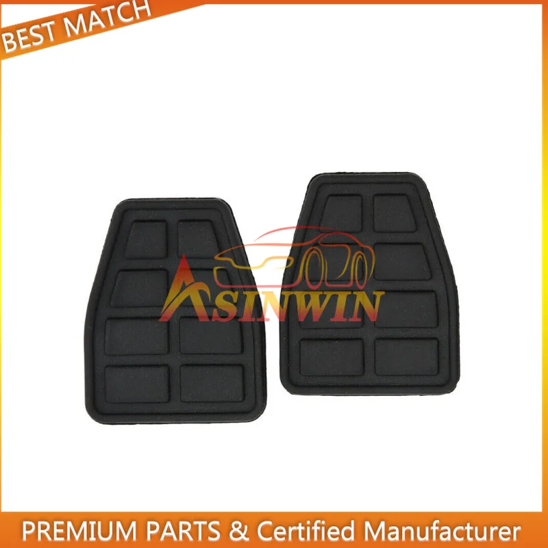 321721173 1Pair Auto Brake Clutch Foot Pedal Pads Cover Skid proof Fits ...